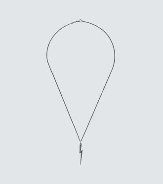 Ileana Makri Halskette Thunder aus 18kt Wei&szlig;gold (750/1000) mit Diamanten