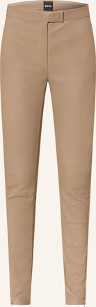 HUGO BOSS Lederhose Simax beige