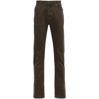Jacob Cohen Homme, Jeans, Brun, Taille: W29 Jean Marron Ourlet Large V&ecirc;tements Homme