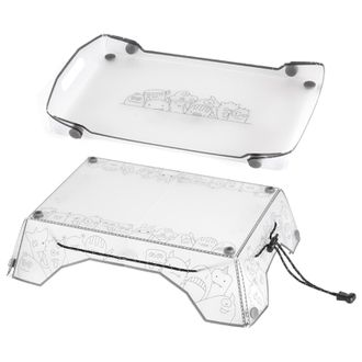 Generico Klapptisch Camping | K&uuml;chentisch zum Wandern - Angeln im Freien, 2-in-1 Tablett f&uuml;r Camping und Picknick