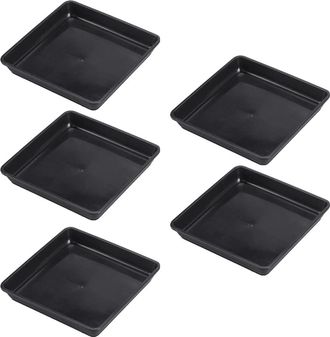 DOITOOL Doitool 5 St&uuml;ck Blumentopf, Tabletts, Pflanzenteller, Untersetzer aus Polypropylen, Kunststoff, Pflanzteller, quadratisch, Blumentopf, Tropfenform, Pl