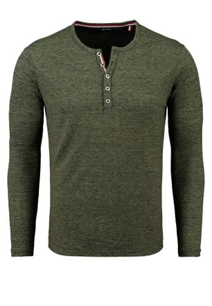 Key Largo Herren NILS Button T-Shirt, Bottle Green (1503), S