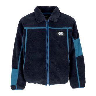 HUF Blaue Nacht Sherpa Jacke Herren - - Sweatshirts & Hoodies - Herren - Blau - L