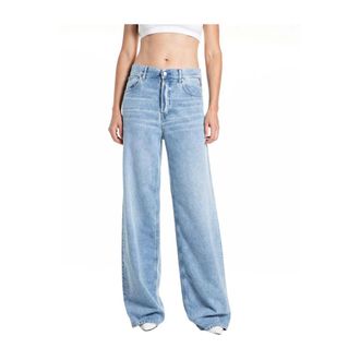 Replay Femme, Jeans, Bleu, Taille: W26 Cary Wide Leg Jeans