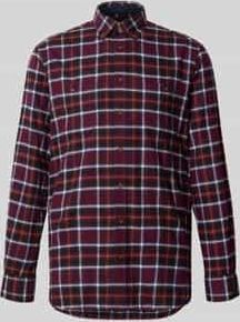 Christian Berg Slim Fit Freizeithemd aus Flanell mit Button-Down-Kragen