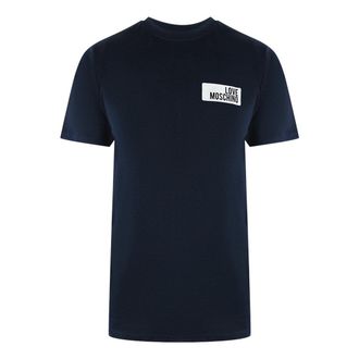 Moschino Love Moschino Block Logo Navy Blue T-shirt