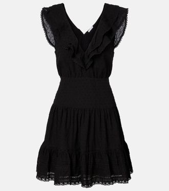 Poupette St Barth Robe Della en coton &agrave; volants