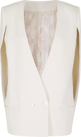 Alberta Ferretti Femme, Vestes, Blanc, Taille: 36 FR Vest