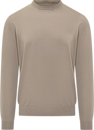 FILIPPO DE LAURENTIIS Homme, Pulls, Gris, Taille: 3XL Pull ras du cou en m&eacute;rinos l&eacute;ger