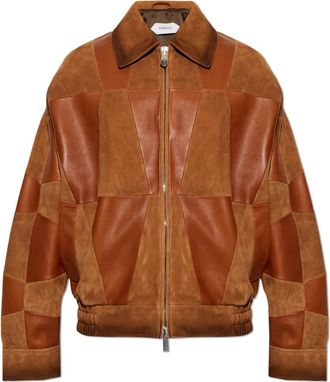 Versace Femme, Vestes, Brun, Taille: 38 FR Leather Jacket