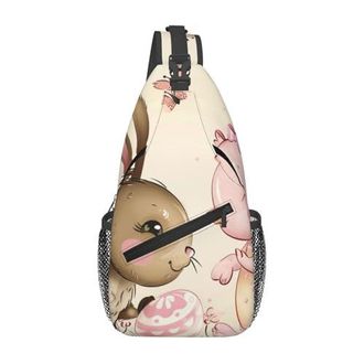 Generic The Rabbit And The Butterfly Sac &agrave; bandouli&egrave;re de voyage pour homme Sac &agrave; dos de randonn&eacute;e