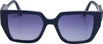 Karl Lagerfeld Femme, Accessoires, Bleu, Taille: ONE Size Rectangular Acetate Lunettes de soleil