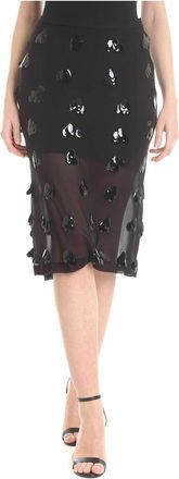 Alexander McQueen Midirock - Schwarz