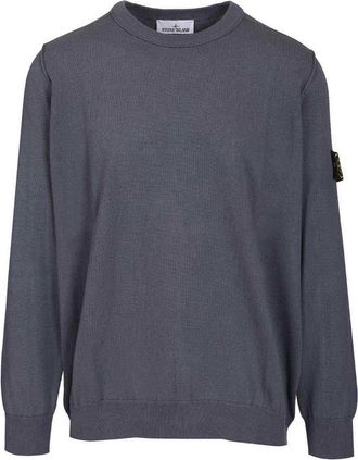 Stone Island Pull Col Rond - Gris