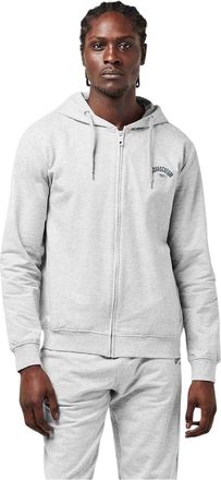 Aquascutum Hoodie mit durchgehendem Rei&szlig;verschluss f&uuml;r Herren, Ma&szlig;geschneidert (Grau meliert)