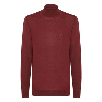 Billionaire Boys Club Turtle Neck Crest - - Knitwear - Herren - Rot - 3XL