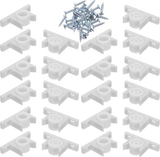 Cabilock 30 St&uuml;ck Schrankt&uuml;rriegel aus Robustem Kunststoff mit Kugelverschluss Schubladen und Kleiderschrank Clip Einfache Schraubmontage f&uuml;r K&uuml;chen und M&ouml;bels