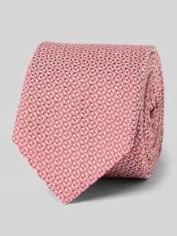 HUGO BOSS Seidenkrawatte mit feinem Strukturmuster