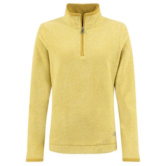 Weird Fish Sarah Fleece-Oberteil f&uuml;r Damen, mit kurzem Rei&szlig;verschluss, Strukturiert (Antikes Moss)