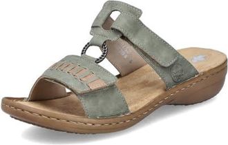 Rieker 60881 Sandales classiques pour femme, Vert 52., 40 EU Étroit