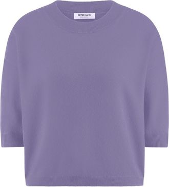 Peter Hahn Rundhals-Pullover Peter Hahn lila
