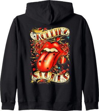 THE ROLLING STONES Offizielles Rolling Stones Old School Rose Tattoo Kapuzenjacke