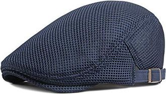 Generic Casquette Beret Plate Homme Femme Chapeau de Maille Respirant Ete Reglable Gavroche Casquette Vintage Ivy Irish Chapeau Gatsby Newsboy Hat Flat Cap (F