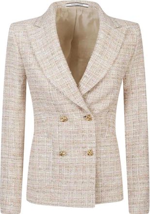 Tagliatore Femme, Vestes, Beige, Taille: 36 FR Blazer Crois&eacute;