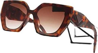 Generic Lunettes de soleil surdimensionnées avec monture oeil de chat pour femme, barre dorée, jambes de plage, pêche, hommes, grandes lunettes de soleil UV40