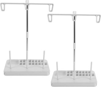 Angoily 2st&uuml;cke Garnrollenhalter F&uuml;r Stickmaschinen Aus Kunststoff Abnehmbar Zum Ordentlichen Verstauen Von Garnrollen F&uuml;r N&auml;hmaschinen Quilten Und N&auml;harbeite