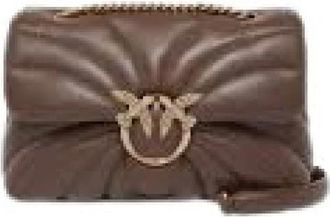 Pinko Pinko, Femme, Sacs, Brun, Taille: ONE Size Classic Love Puff Shoulder Bag