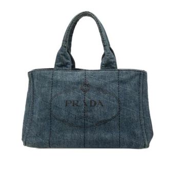 Prada Pre-owned Sac cabas en denim - Femme - Pre-owned - Bleu - Taille: ONE Size