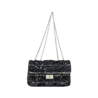 Chanel Pre-owned Pailletten-Schultertasche - - Pre-owned - Damen - Schwarzk - ONE SIZE