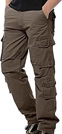Generic Pantalon Survetement Homme Coton pour Carreau Elastique Cigarette Mom Corduroy Fran&ccedil;ais Poches Relax Ouvert Mince Anthracite &Eacute;clair Boutonn&eacute;e Chanvre 
