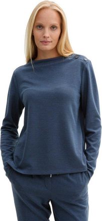 Tom Tailor Longsweatshirt mit Knöpfen an der Schulter