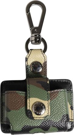Dolce & Gabbana unisex, Accessoires, Multicolore, Taille: ONE Size &Eacute;tui Airpods en cuir camouflage multicolore