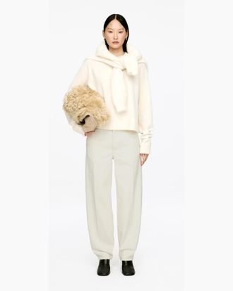 Arket Elegante Denimhose -Wei&szlig;