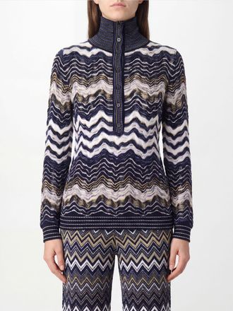 Missoni Pull &agrave; col roul&eacute; coupe slim en laine &agrave; motif zigzag multicolore
