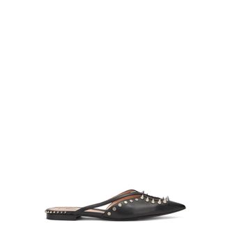 Moschino Mules mit Nieten - - Shoes - Damen - Schwarzk - 39 EU