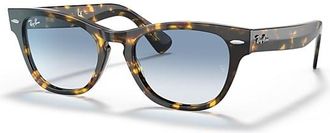 Ray-Ban Laramie Sonnenbrillen Havana Fassung Blau Glas 54-20