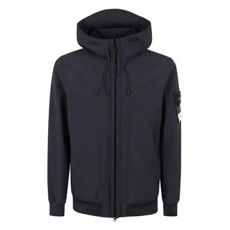 Stone Island Homme, Vestes, Bleu, Taille: XL Soft Shell-R Jacket