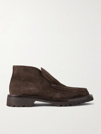 Legres Bottines En Daim 58 - Marron