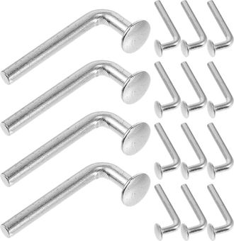 Angoily 50 St&uuml;ck Palettenregal Fallbolzen J Clips aus Verzinktem Stahl Sicherheitsbolzen f&uuml;r M&ouml;bel und Schwerlastregale Rostfrei und Verschlei&szlig;fest Zubeh&ouml;r zu