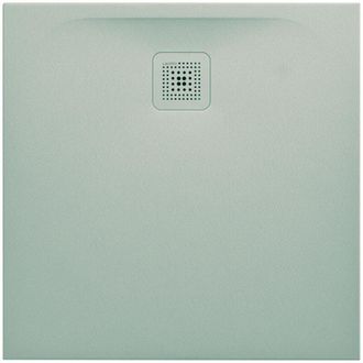 Laufen Pro Gelcoat-Duschwanne Marbond extraflach quadratisch, seitlicher Ablauf 80x80, Hellgrau matt H2109500770001 - Laufen