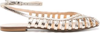 Anna F. Sandalen aus Leder - Gold