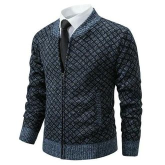 Generic NYSBH Pull pour homme en laine &agrave; fermeture &eacute;clair pour lautomne et lhiver, 6966 Bleu, XXL