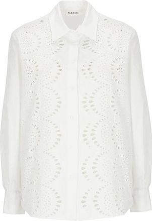 P.A.R.O.S.H. P.a.r.o.s.h., Femme, Blouses et Chemises, Blanc, Taille: 38 FR Cannes Shirt
