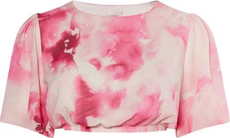 Izia Bluse mit Batikmuster Damen Rosa Mehrfarbig