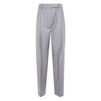 R&oacute;he Daria Hose mit einer Bundfalte- schmal zulaufend - - Trousers - Damen - Grau - L
