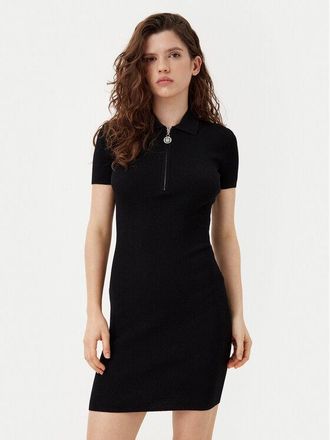 HUGO BOSS Strickkleid Sholerdi 50532239 Schwarz Regular Fit